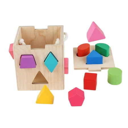 Wooden shape puzzle Shape Recognition Fine Motor Skills Early Learning ...
