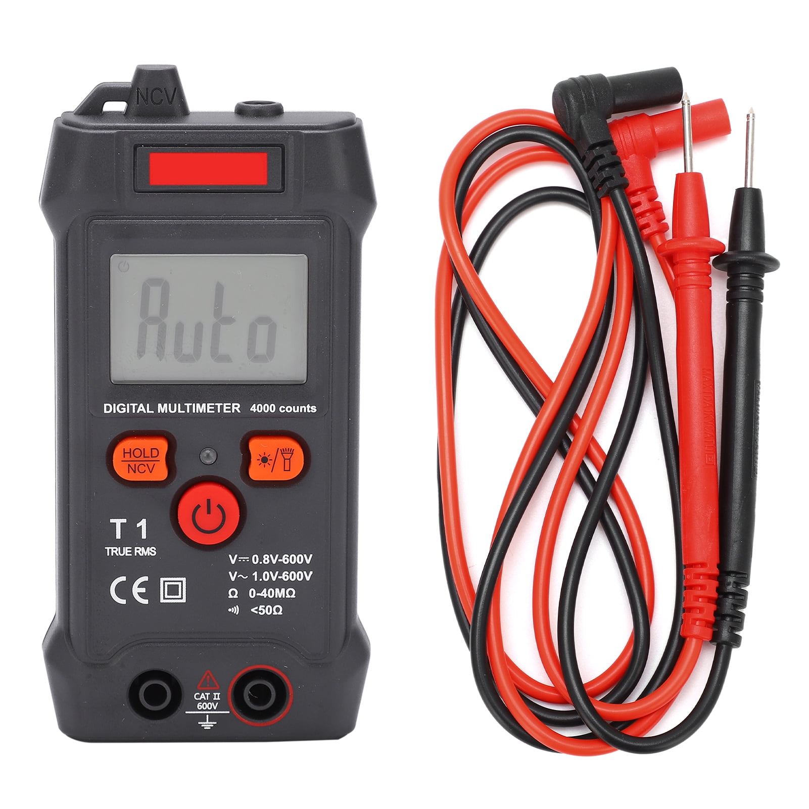 T1 LCD Multimeter Digital Universal Meter 600V Portable Electrical ...