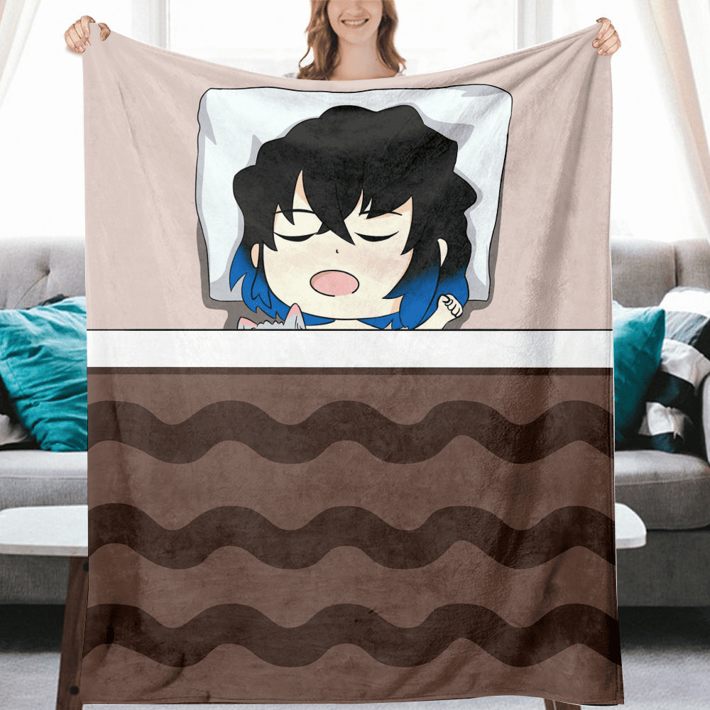 Demon Slayer Blanket Q Version Hashibira Inosuke Chairs And Bed ...