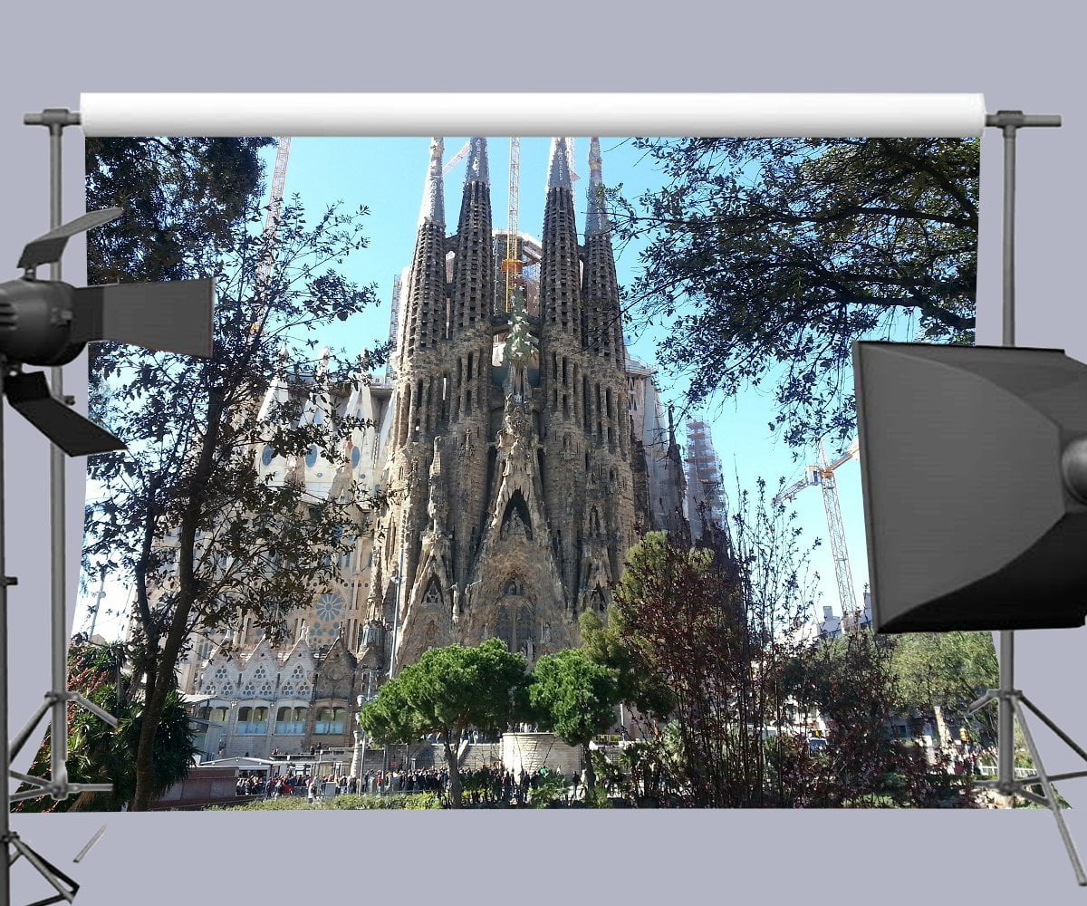 MOHome 7x5ft Spain Barcelona Photography Backdrop Travel Vacation Photo ...