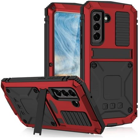 Samsung Galaxy S21 FE Case, Aluminum Metal Gorilla Glass Waterproof ...