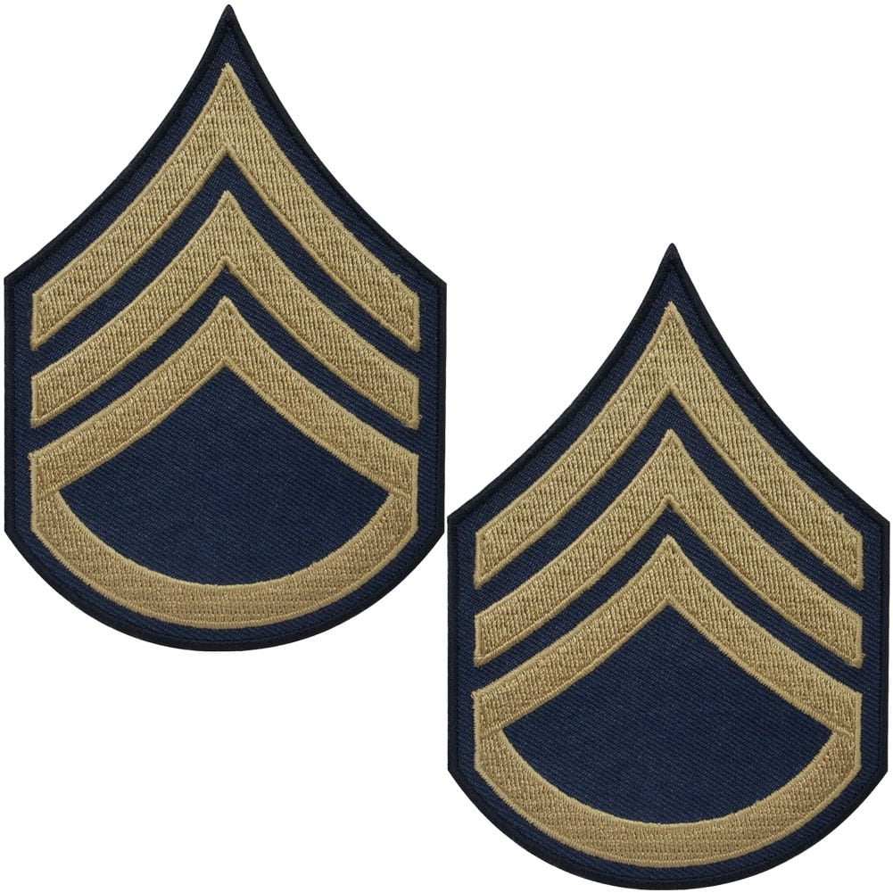 Army Staff Sergeant Stripes WWII and Korea war style - Walmart.com