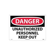 National Marker Caution Signs; Do Not Enter Graphic 14X20 Rigid Plastic ...