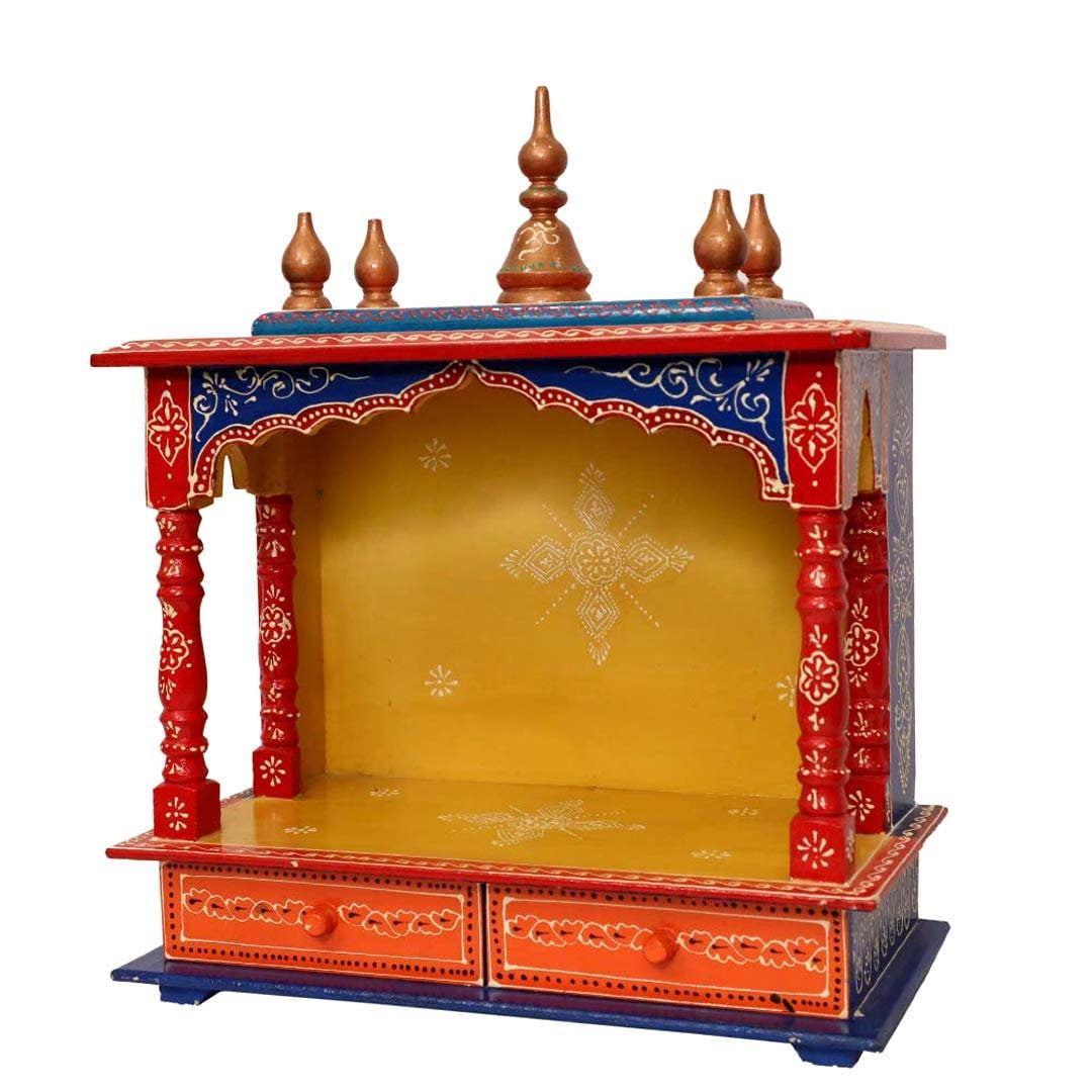 Wooden Pooja Mandir For Home And Office /Wall Kosovo | Ubuy