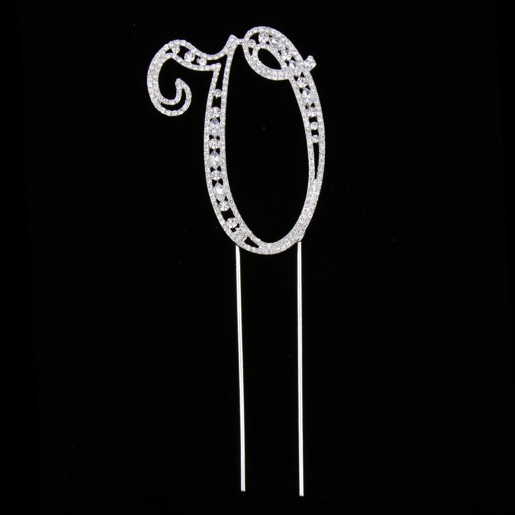 Sparkles Alphabet Letter DIY Rhinestone Cake Topper Para La Decoración ...