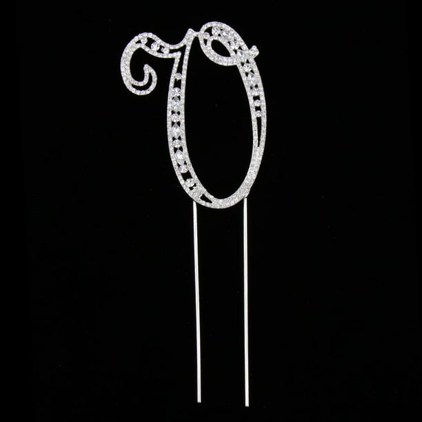 Sparkles Alphabet Letter DIY Rhinestone Cake Topper Para La Decoración ...