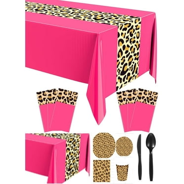 Hidove Leopard Print Table Covers - Animal Skin Tablecloth, 2 Pack 54 x ...