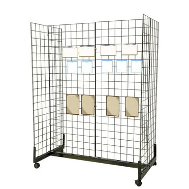 Grid Wall Panels with 16 Hooks,2' x 5.3' Ft Gridwall Panel Display ...