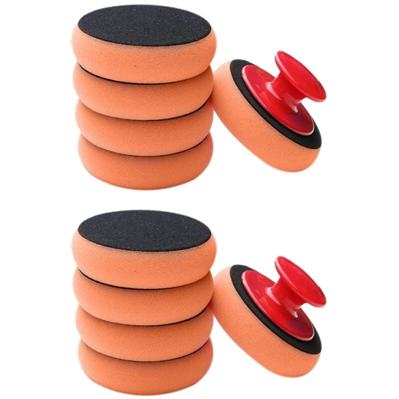 12Pcs Car Wax Polish Wash Pad Wash Pad Foam Cleaning Microfiber Applied ...