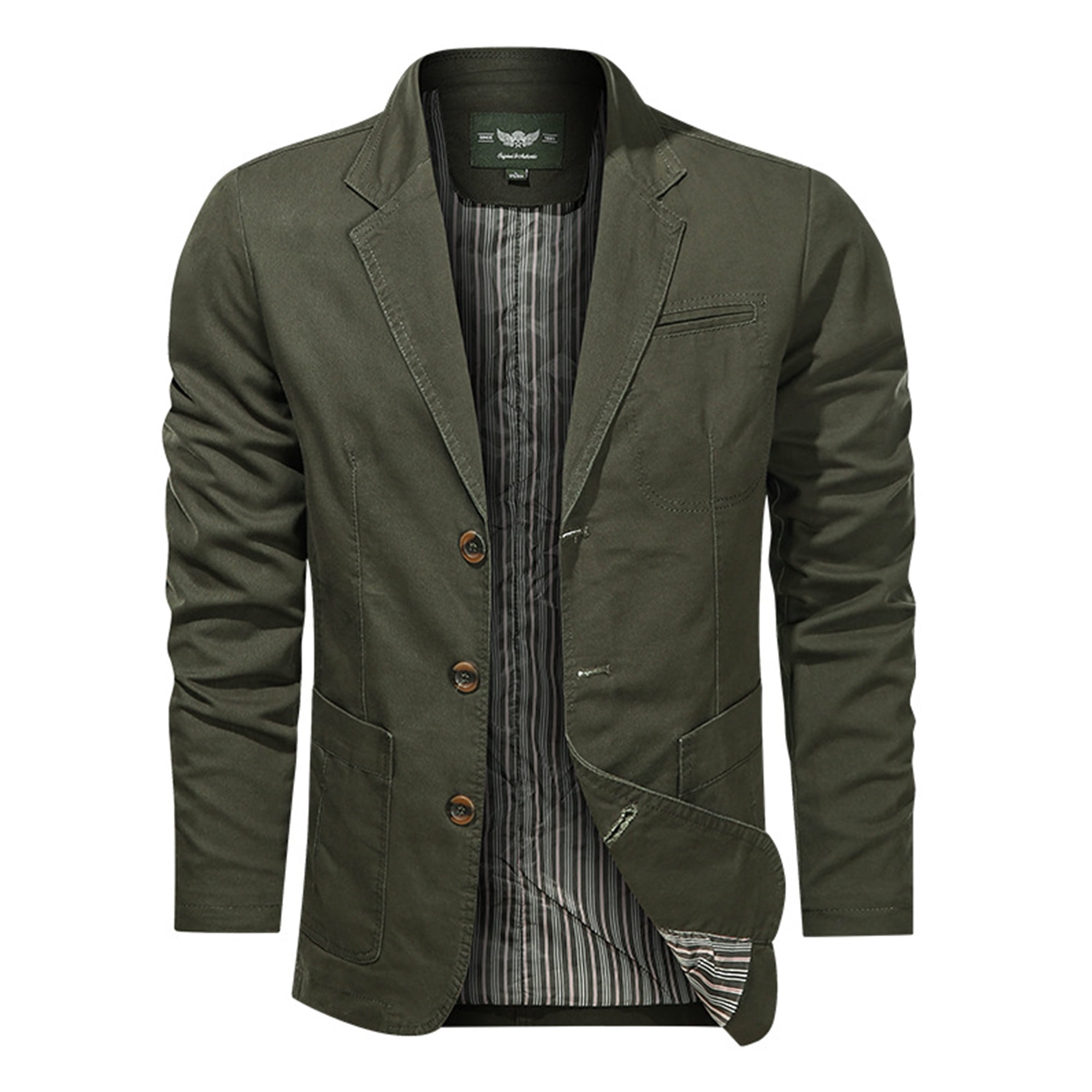 Click here for Bellella Men Blazers Lapel Cargo Coat Button Down... prices