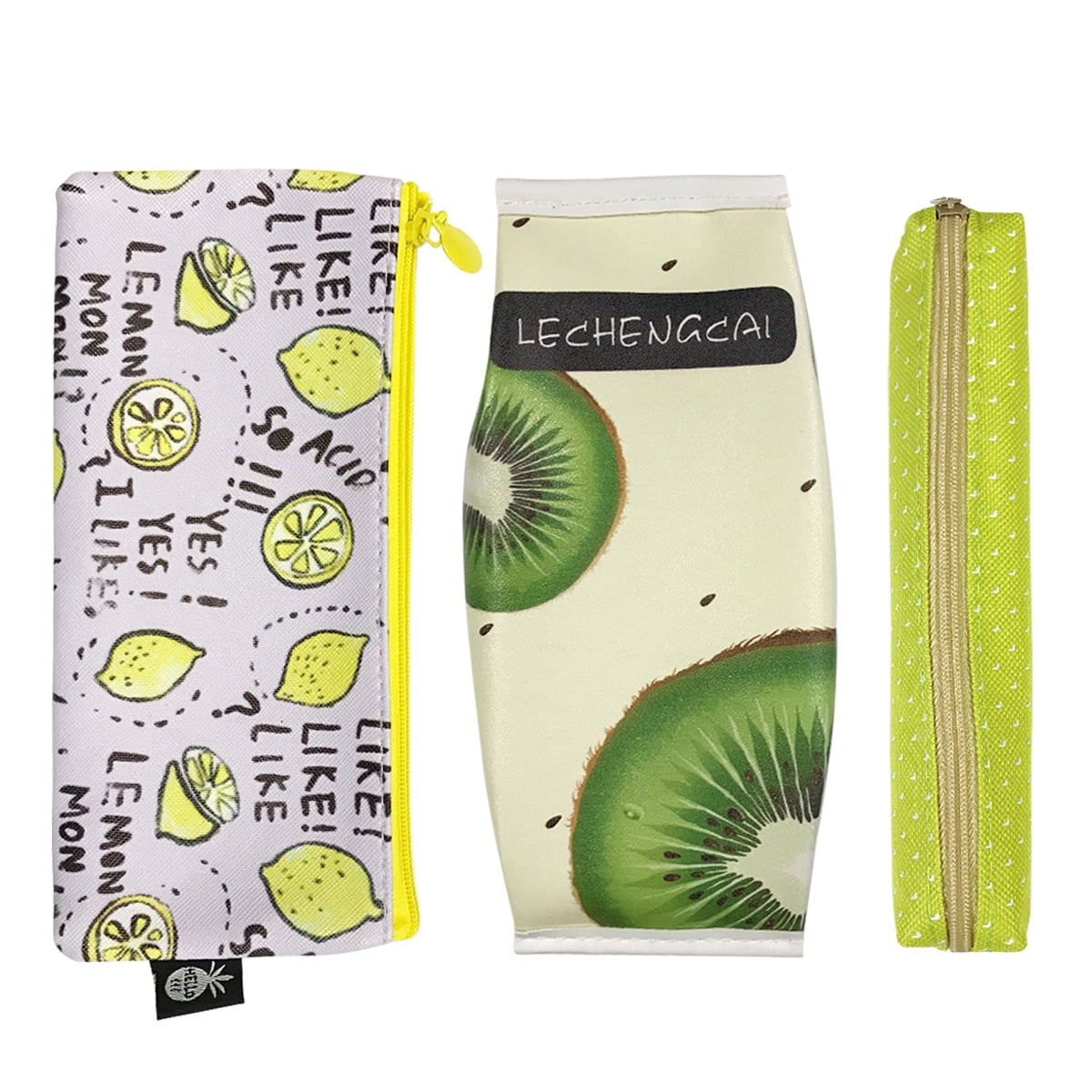 Wrapables® Trendy Food Pencil Case and Stationery Pouches (Set of 3 ...