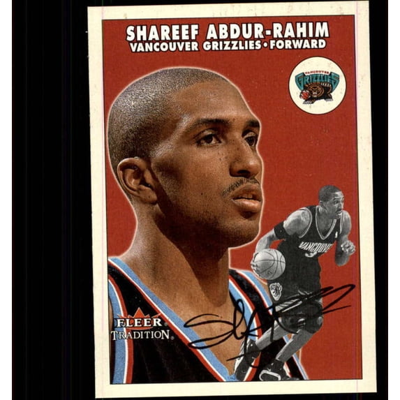 2000-01 Fleer Tradition Vancouver Grizzlies Team Set w RC 10 Cards Mike ...