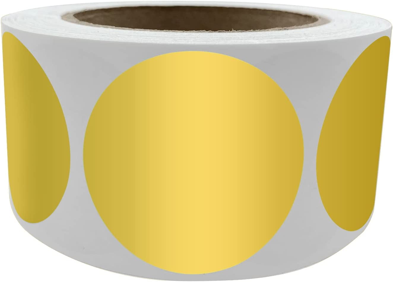 Gold Round Stickers 2 inch Diameter - dot Labels in Rolls 5cm (50mm ...