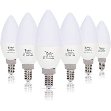 Simba Lighting Torpedo Clear B11 C35 CTC 25W E26 Base Light Bulbs 120V ...