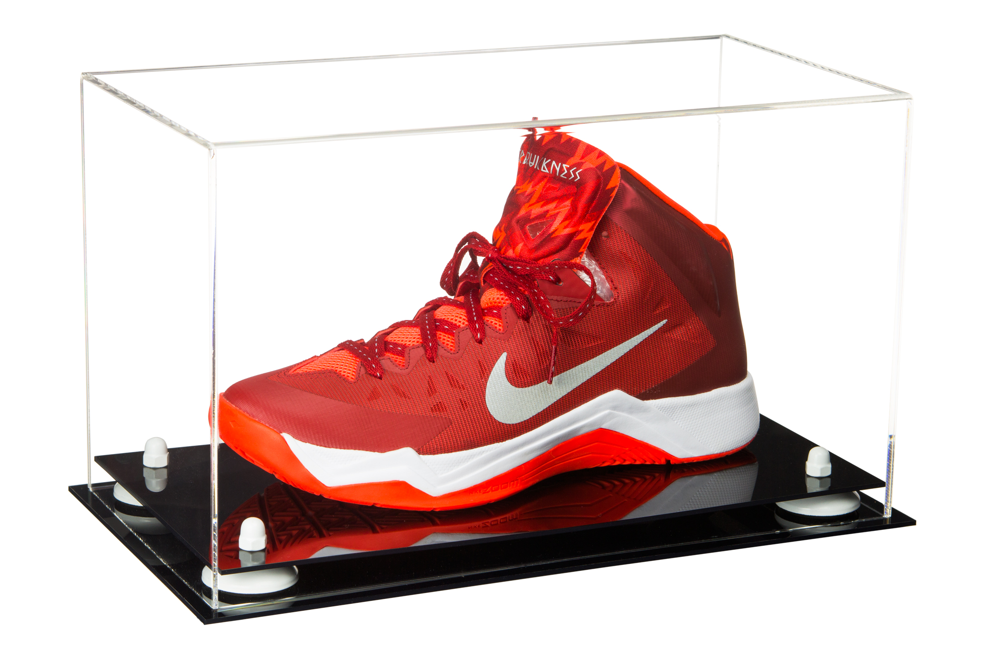 Deluxe Clear Acrylic Large Shoe Display Case For Basketball Shoes