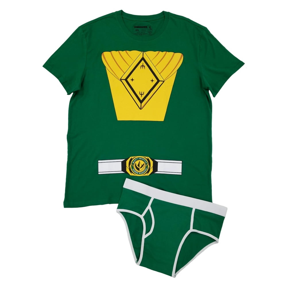 Bioworld - Underoos Mens Power Rangers Green Ranger Top & Brief ...