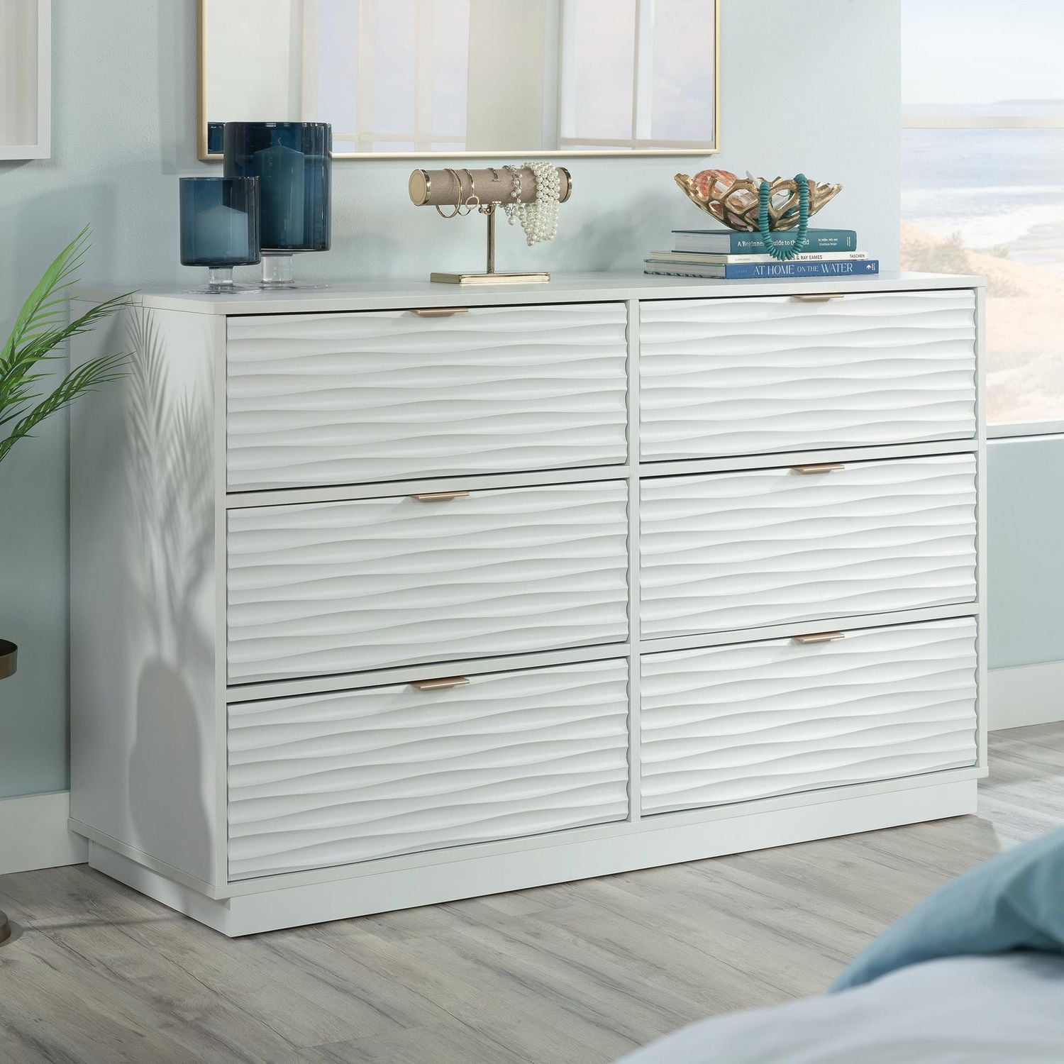 Sauder Morgan Main 6 Drawer Dresser, White Finish - Walmart.ca