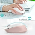 EFFFERTWQL-Wireless Mouse, 2.4G Silent, USB, 3 Buttons, 1600 DPI, White ...