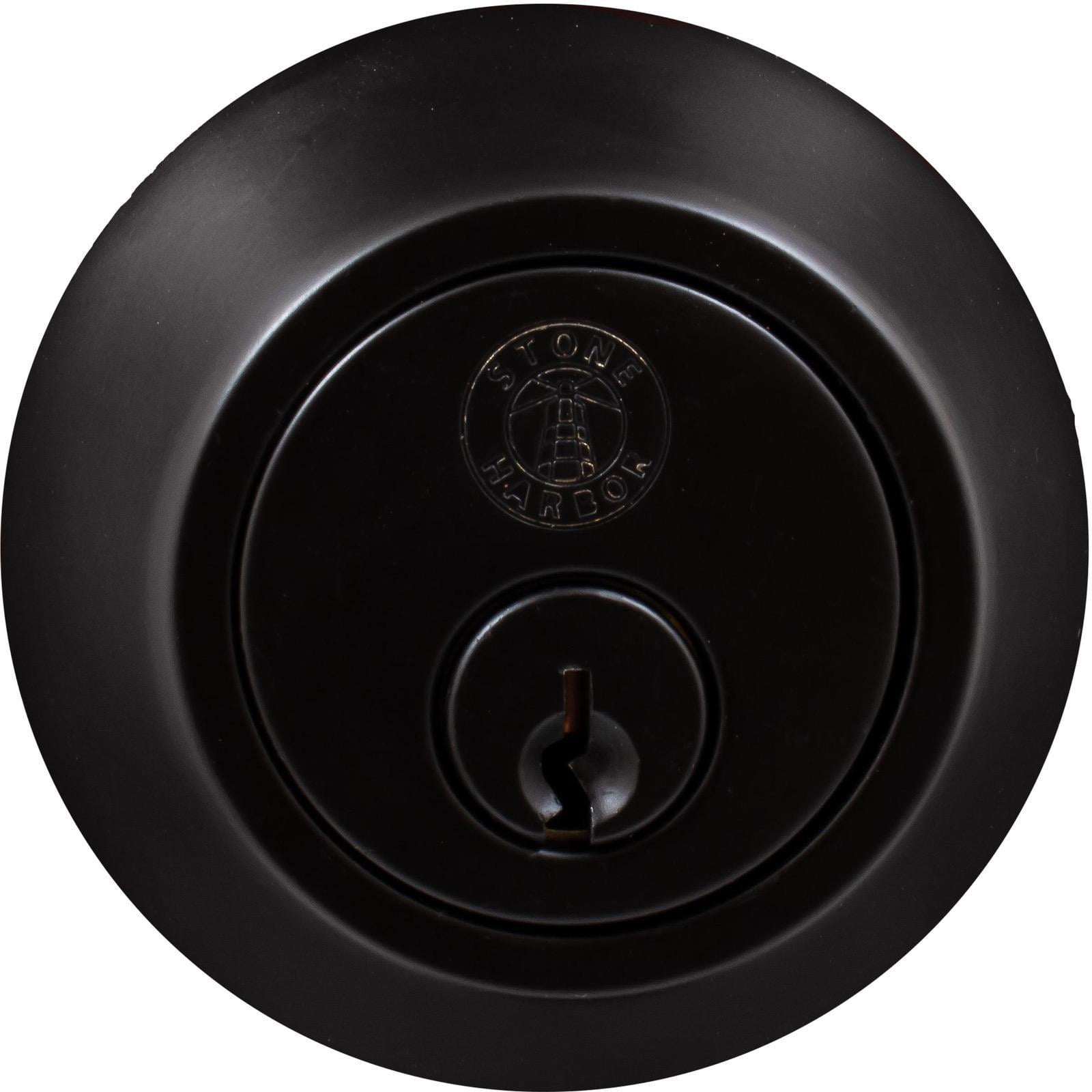 Grade 3 Deadbolt, Single Cylinder, KW Keyway, Clear Pack, Matte Black ...