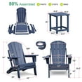 ATR ART to REAL 3 Pcs Folding Adirondack Sets,2 Resin Adirondack Chairs ...