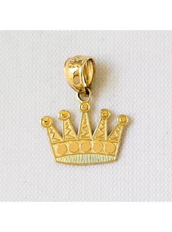 Gold Crown Pendant