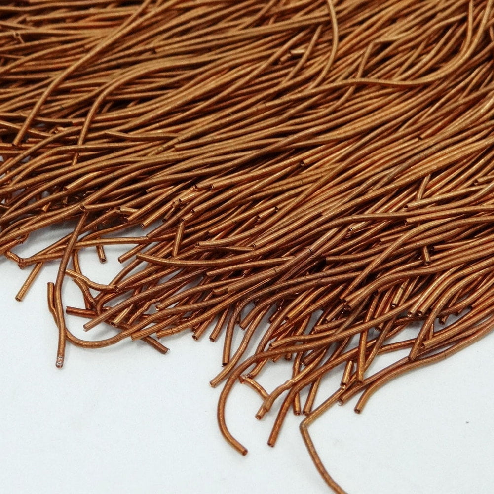 Hand Embroidery Bullion Thread Sewing Orange Designer Smooth Purl India ...
