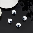 2 Pairs Glass Craft Eyeballs 16mm Eyes Steel Blue Realistic Round ...