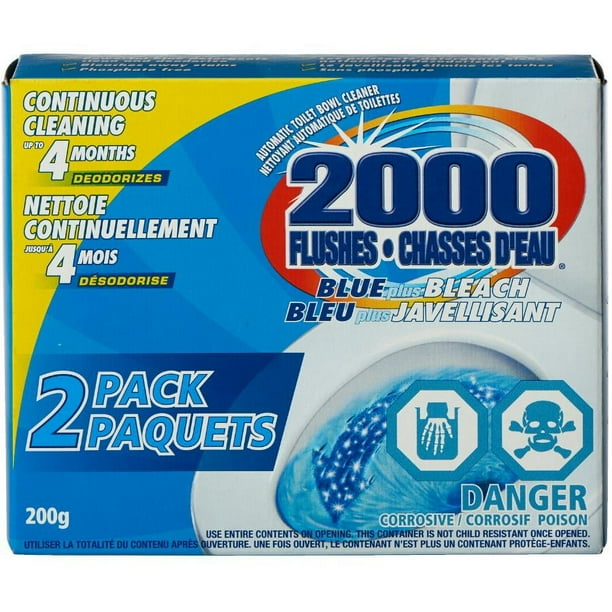 2 Pack Blue Plus Bleach Toilet Bowl Cleaner - Walmart.ca