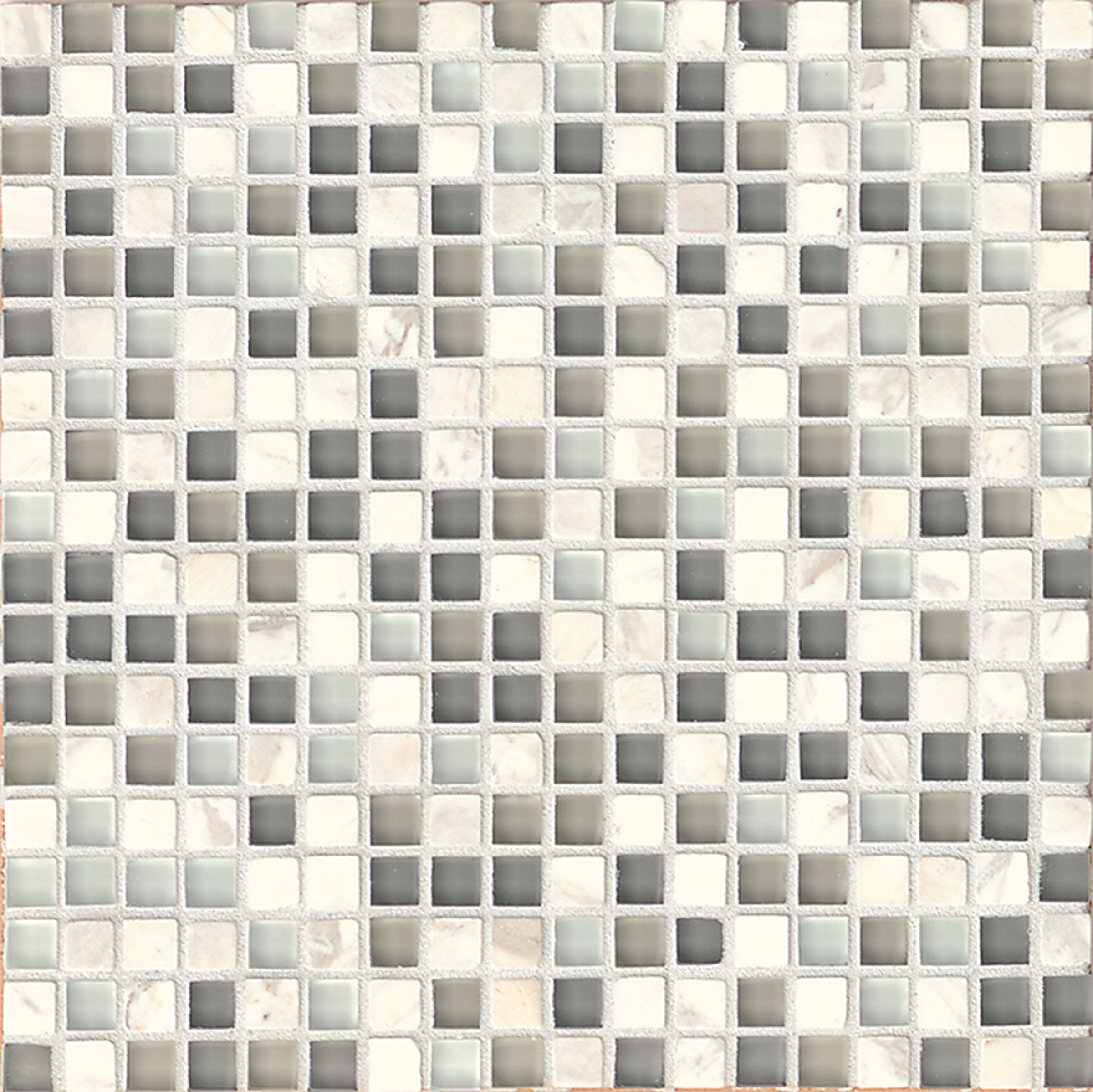 Bedrosians Eclipse Glass Mosaic Tiles, 5/8" Squares Wall, 12" x 12 ...