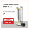 DK800-4 Glass Rotameter Variable Area Flow Meter Air Oxygen Nitrogen ...