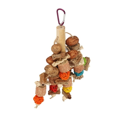 Chewing Toys, Anxiety Relief Natural Bite Resistant Parrots Cage ...