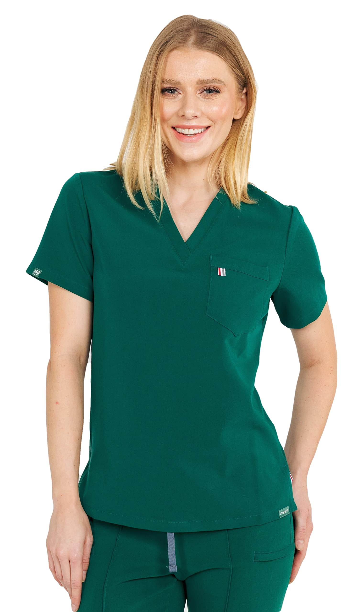Mediclo Women's Medical Scrub Top - Sal Essential Eco Friendly ...