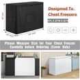 Hengme Chest Freezer Cover - Waterproof Dustproof Deep Freezer Covers ...