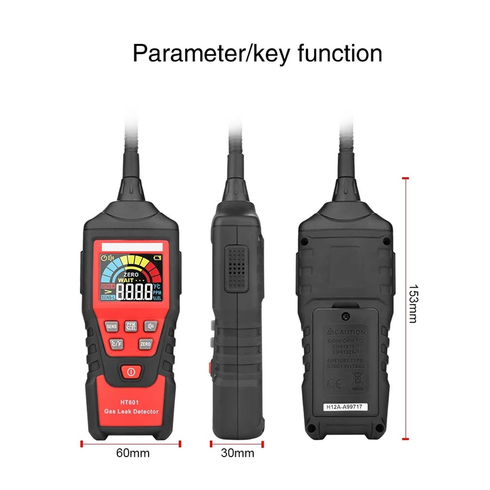 Gas Sniffer Leak Detector Portable Cobustible Gas Leak Detector Sniffer ...