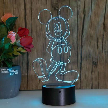 Mickey Mouse 3d Led Night Light Kids Bedroom Table Lamp | Walmart Canada