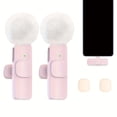 Wireless Lavalier Clip-On Microphone for iPhone, iPad, Android, USB-C ...