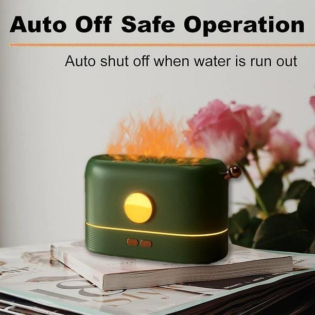 Flame Essential Oil Diffusers Aromatherapy Humidifier 200ml Air Purifiers Ultrasonic Aroma ...