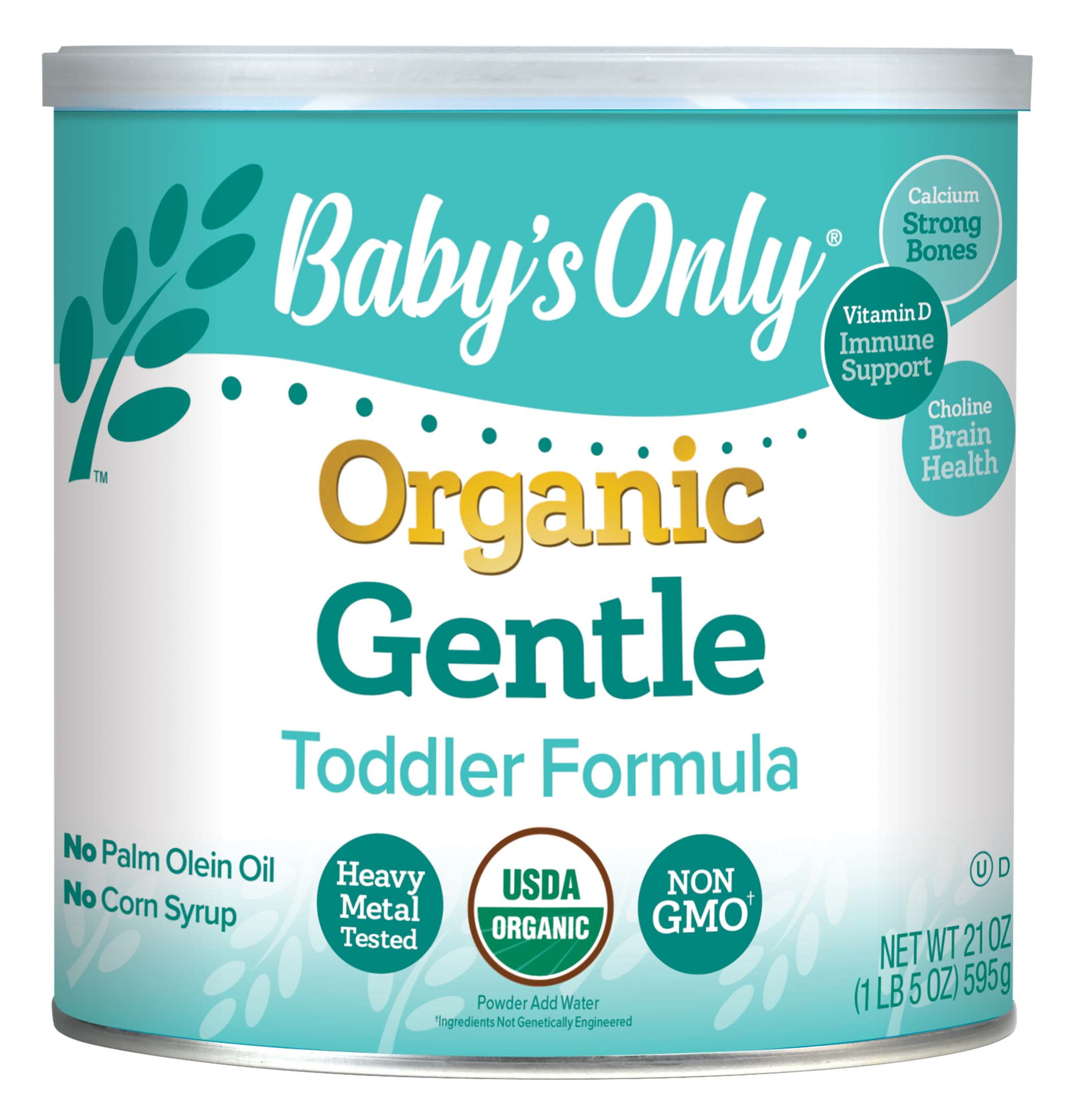 Baby's Only Organic Gentle Protein, Powdered Toddler Formula, USDA Organic, Non-GMO, No Palm Oil ...