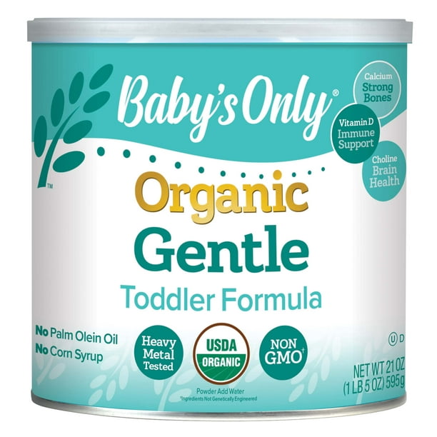 Baby's Only Organic Gentle Protein, Powdered Toddler Formula, USDA Organic, Non-GMO, No Palm Oil ...