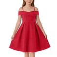 Babcutegg Elegant V-Neck Sleeveless A-Line Dress With Adjustable ...