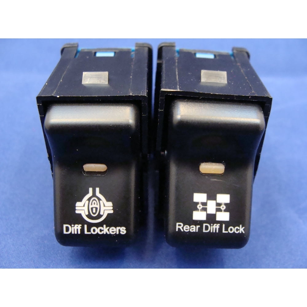 Jeep TJ Wrangler Rocker Switches (Diff Locker / Rear Diff Locker) with ...