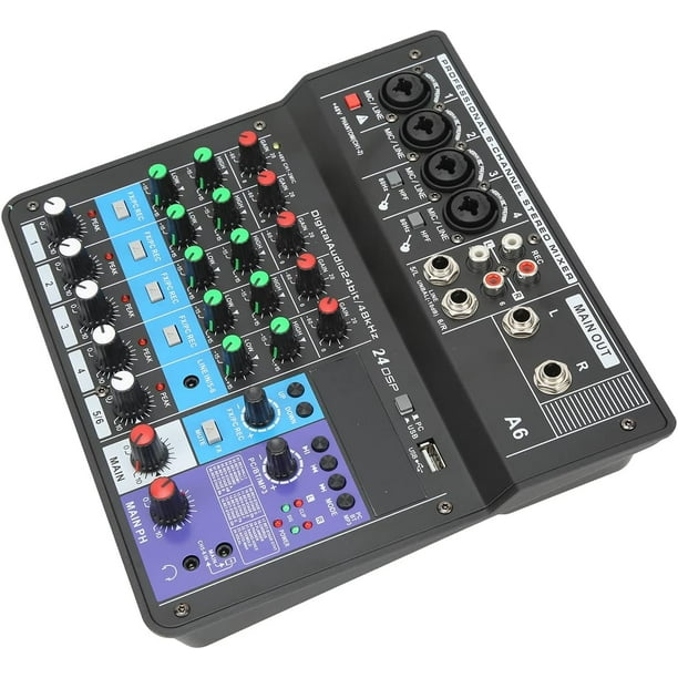 Veeki USB Mini Mixing Desk Sound Console for Home Music Production and ...