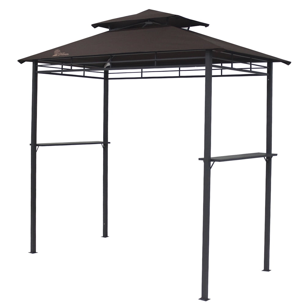 Palm Springs Deluxe 8FT Double-Tier Barbecue Canopy / BBQ Grill Tent ...