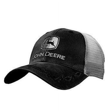 John Deere Authentic Licensed Trucker Hat - Black and Green Mesh Ball ...