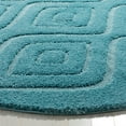 Olympia Shag Blue Large Rectangle Rug-Color:Blue,Shape:Round,Size:6'-7 ...