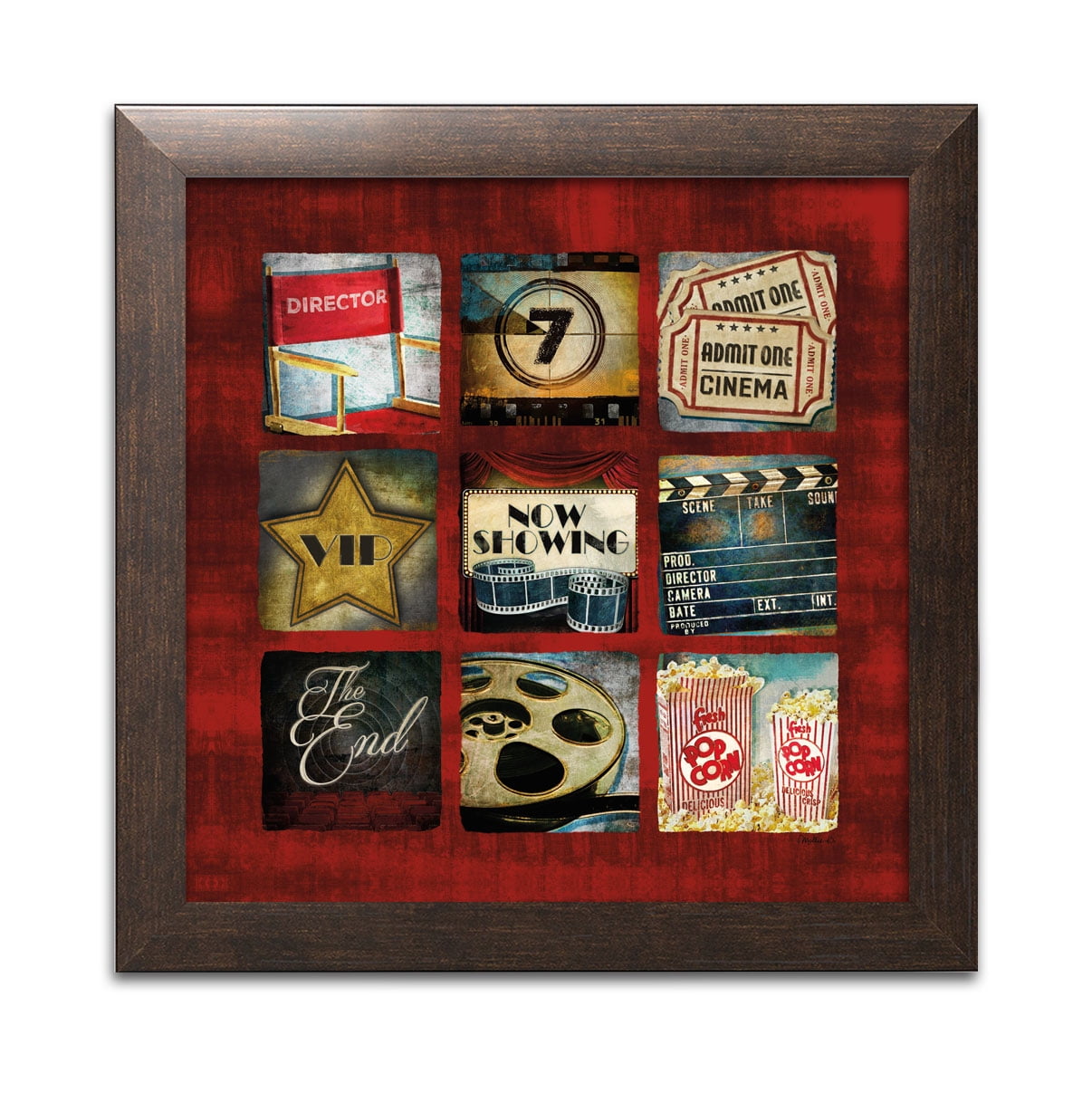 Gango Home Decor Contemporary Movie Collage by Mollie B. (Ready to Hang ...