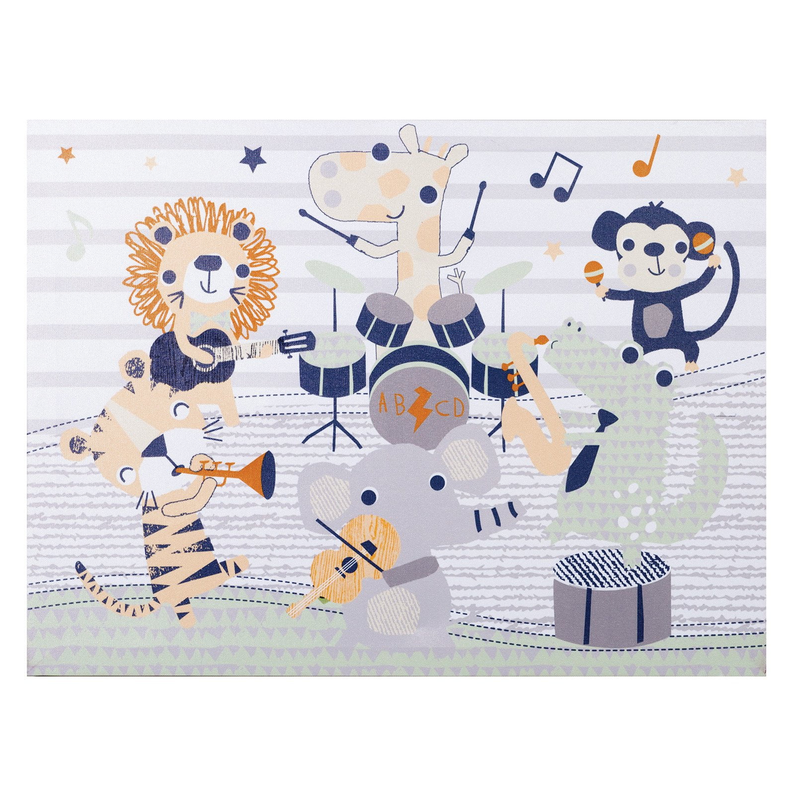 Safari Rock Band Canvas Wall Art - Walmart.com