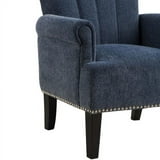 Accent Chair Rivet Tufted Polyester Armchair, Living Room Chair Single ...
