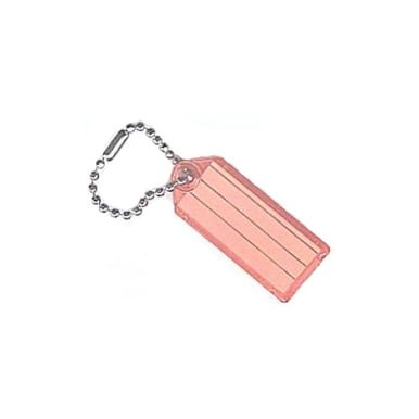 Lucky Line 10100-70 Key Tags w/Ball Chain Red Color 100/box - Walmart.com
