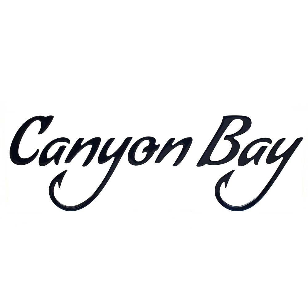 Canyon Bay Boat Raised Decal Sticker U33387-04 | 27 x 8 7/8 Inch Navy ...